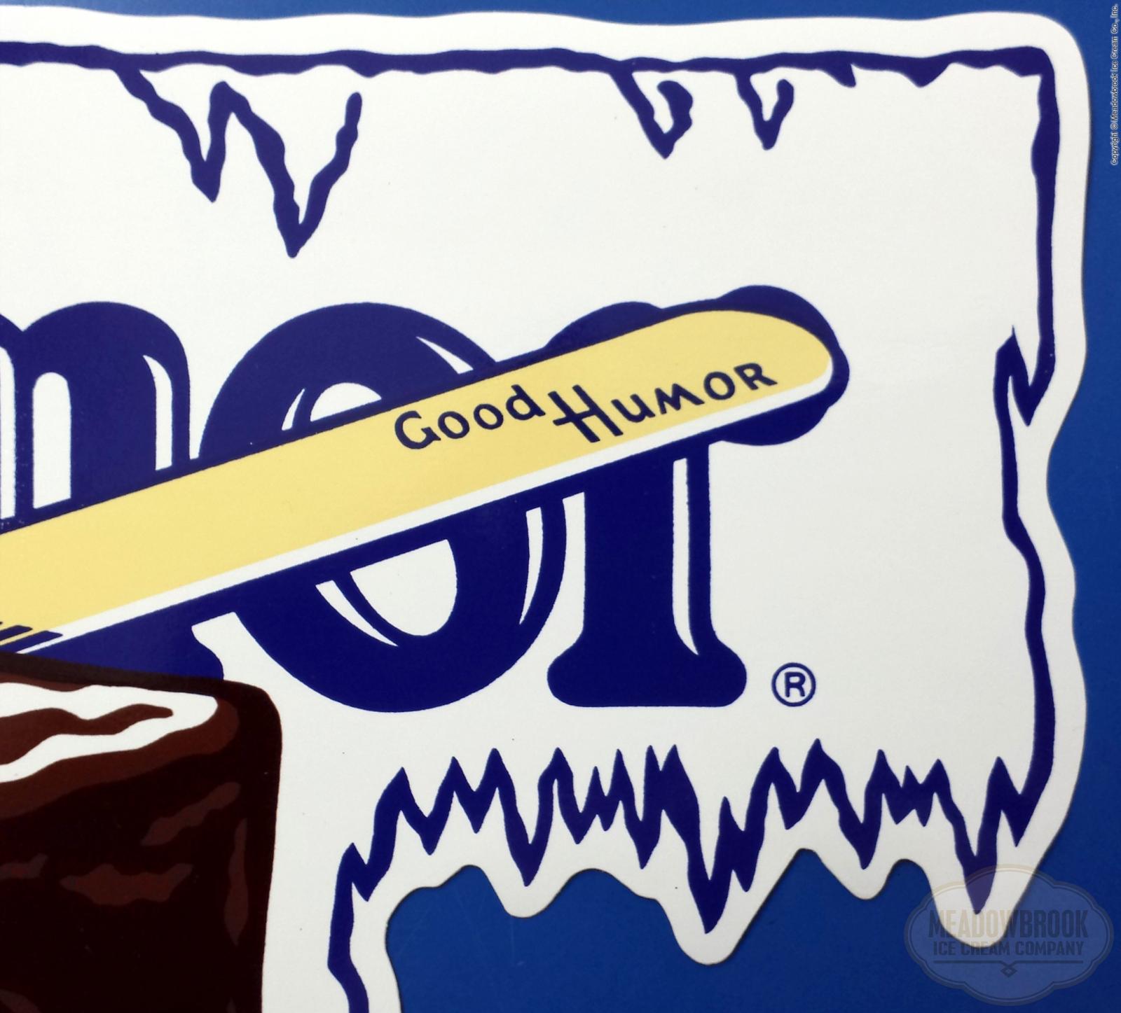 Classic Good Humor Ice Cream Bar Decal Sticker Large Die Cut Rare