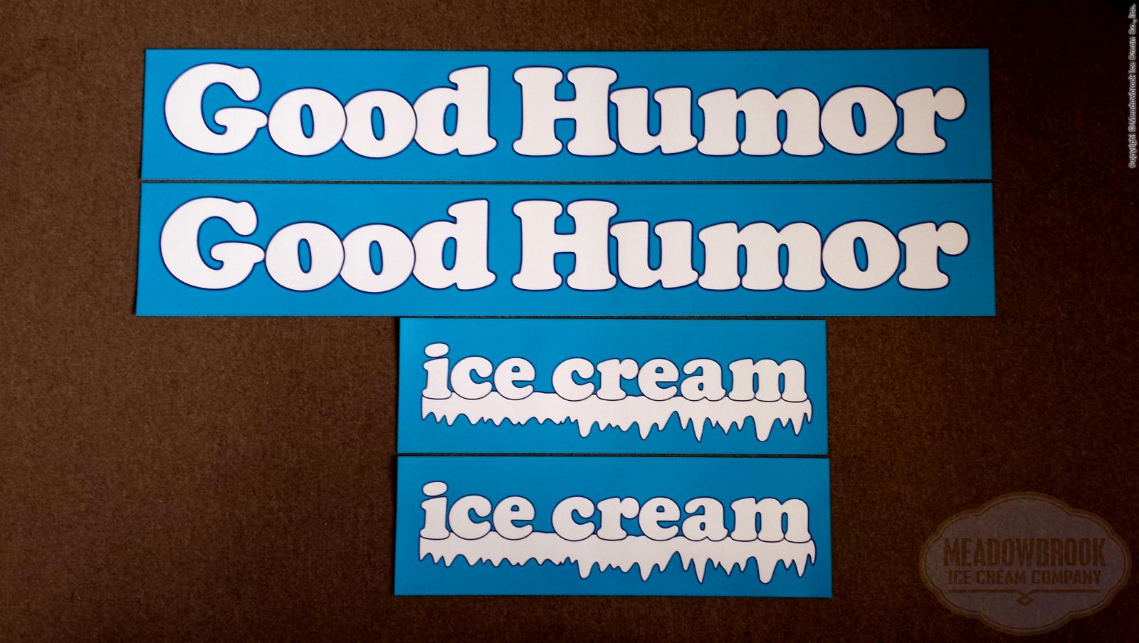 Good Humor Ice Cream Truck Top Panel Decals / Stickers | Meadowbrook ...