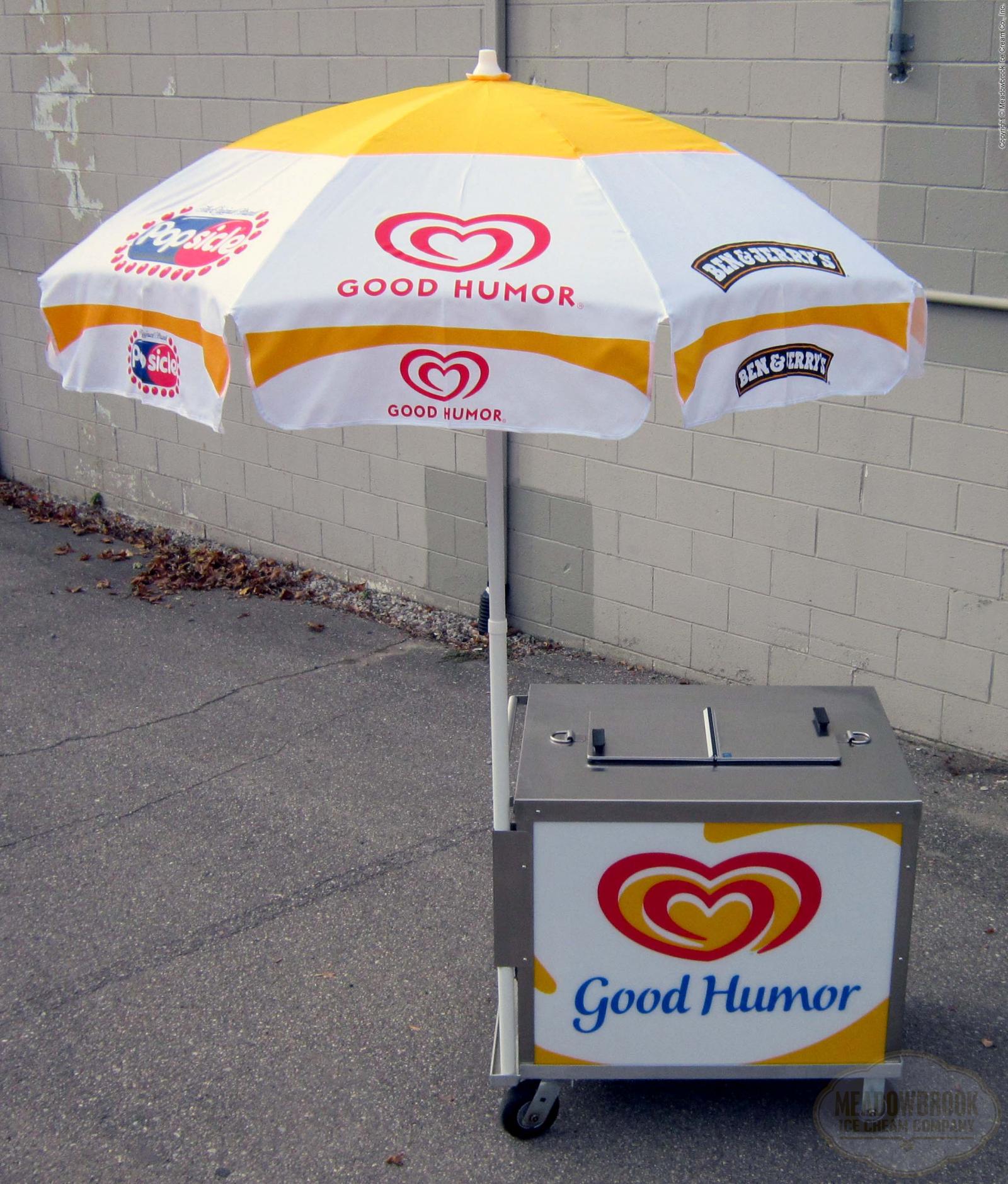 Multi Brand Good Humor Ice Cream Push Cart Umbrella New Meadowbrook