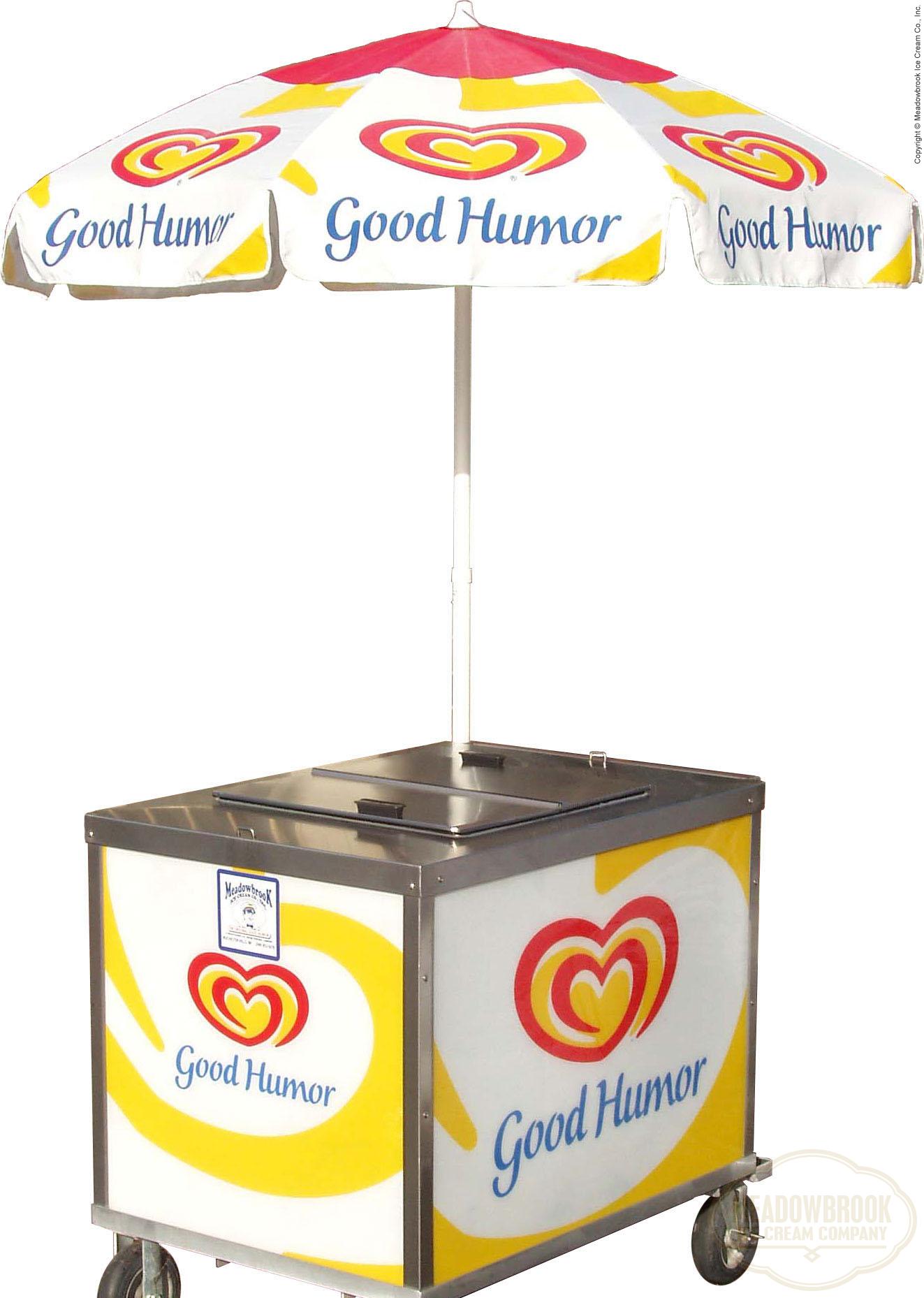 Good Humor Ice Cream Umbrella For Vending Push Carts 6 Ft New In Box