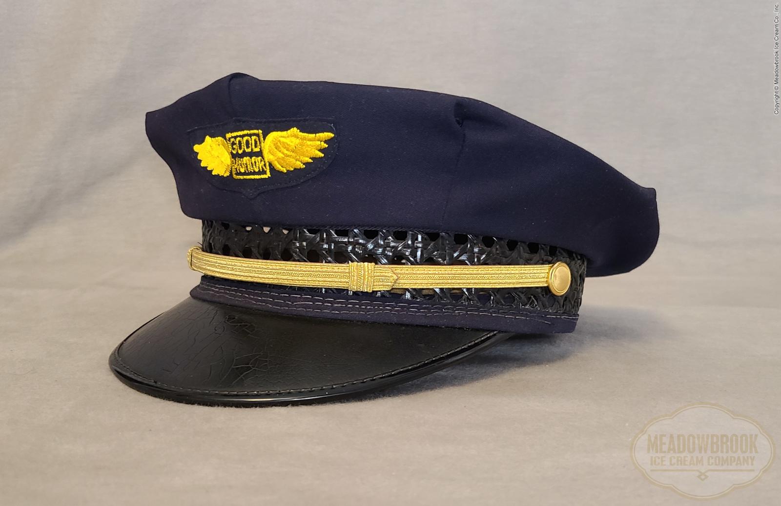 Vintage Good Humor Ice Cream Hat - Blue w/ Gold Embroidered Badge ...