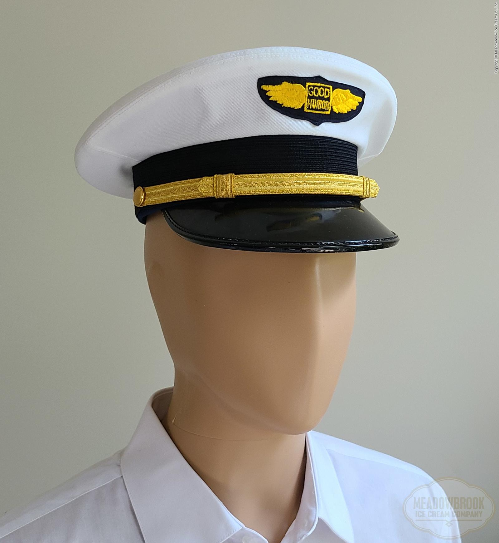 Good Humor Ice Cream Hat - White w/ Gold Embroidered Badge - Size 7 ...